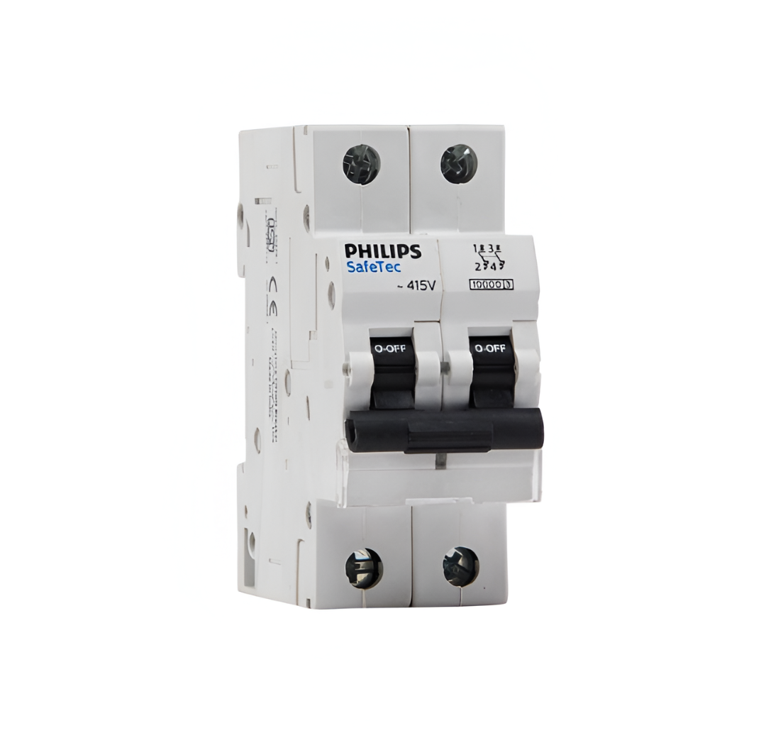 Philips Double Pole MCB range with SafeTechnology, adds extra protecti ...